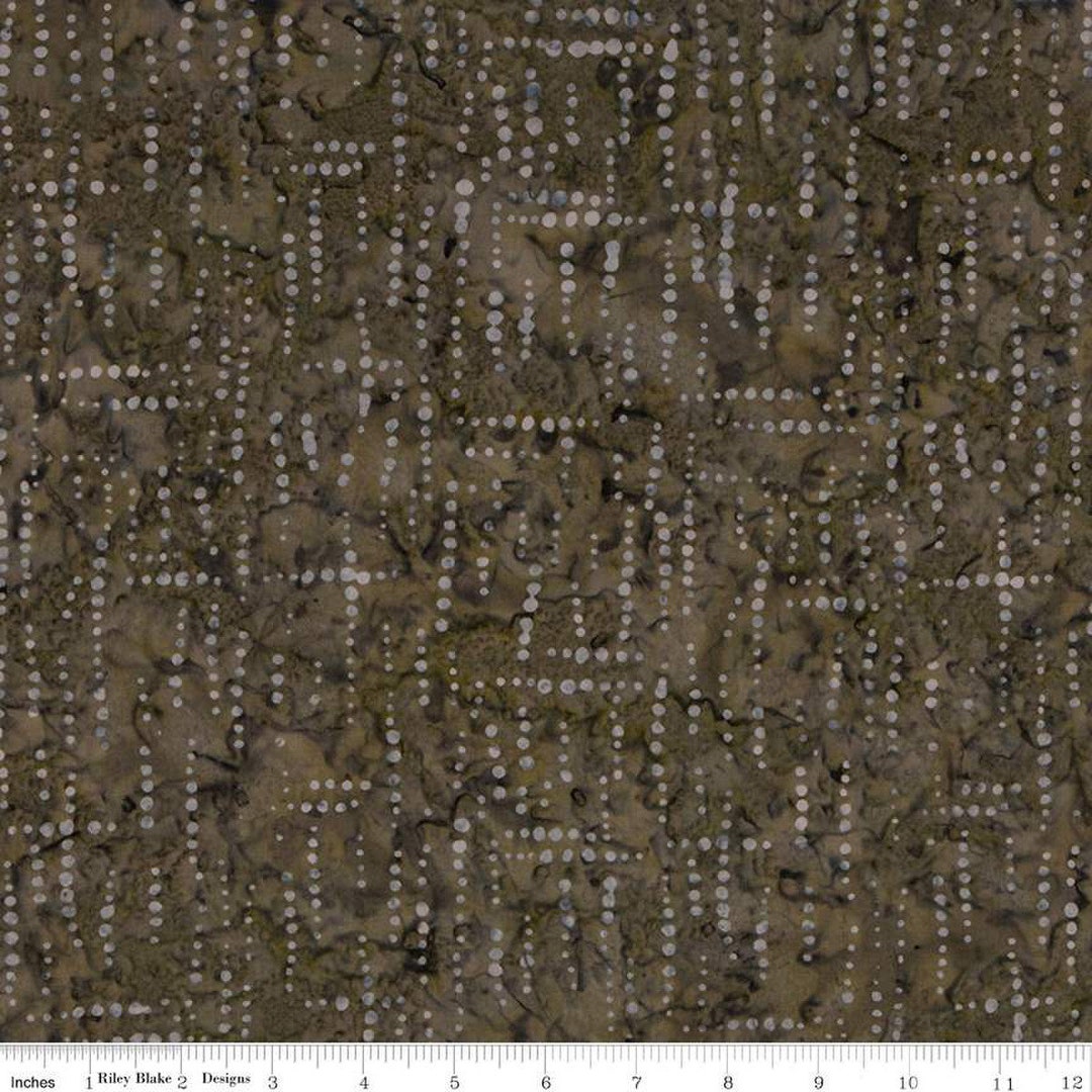 CLEARANCE Batiks Expressions Elementals BTHH514 Ash - Riley Blake Designs - Hand-dyed Tjap Print ...