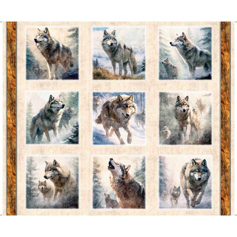 Wolf Fabric Panel - Etsy