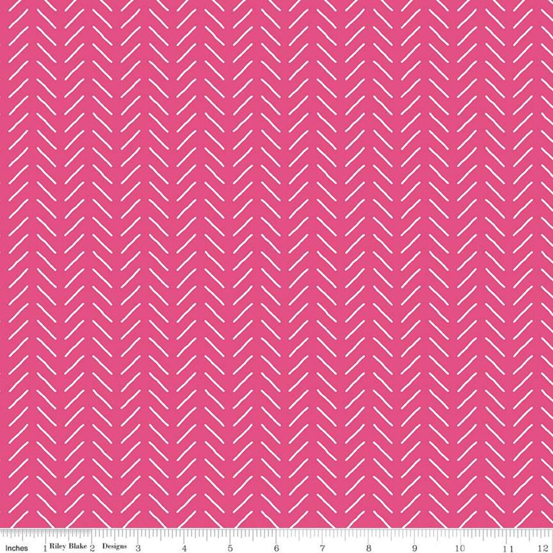 SALE Fleur Bias Lines C9876 Dark Pink - Riley Blake Designs - Geometric ...