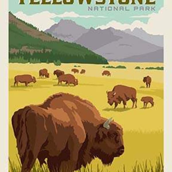 Yellowstone Panel Fabric - Etsy