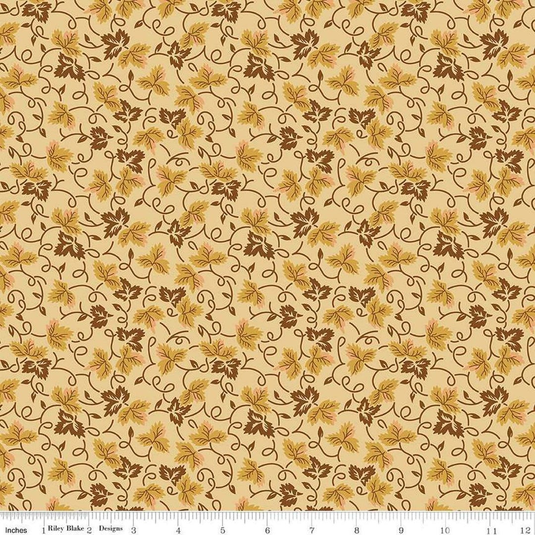 SALE Vera's Garden Leaves C16991 Gold - Riley Blake Designs - Maple ...