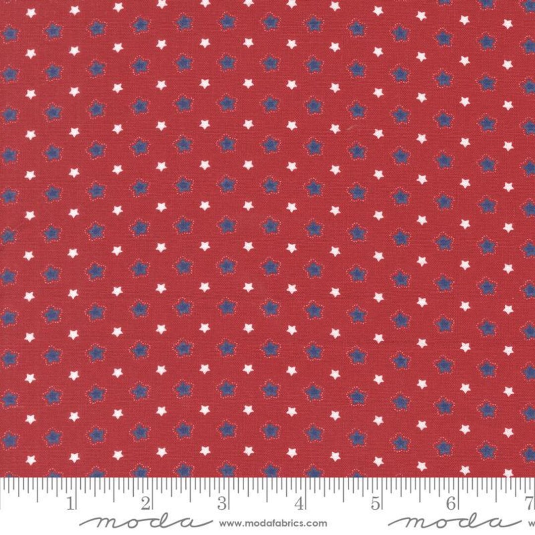 27" End of Bolt - Star Spangled Folk 24174 Rocket - Moda Fabrics ...