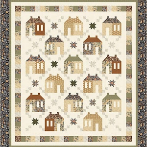 Maisons De Patchwork Quilt PATTERN P180 by Wendy Sheppard - Riley Blake Designs - INSTRUCTIONS ...