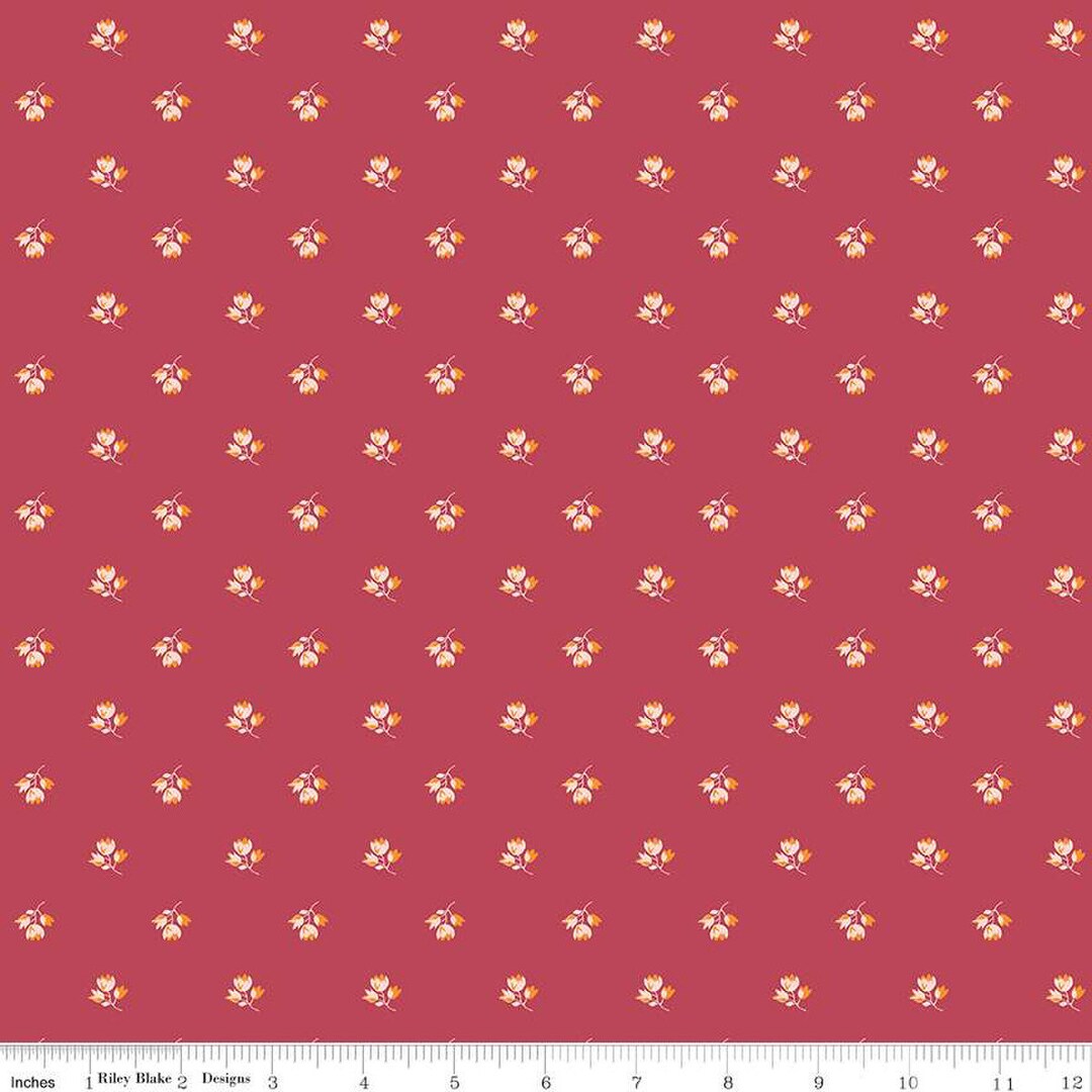 SALE Porch Swing Tiny Flowers C14056 Berry by Riley Blake Designs ...