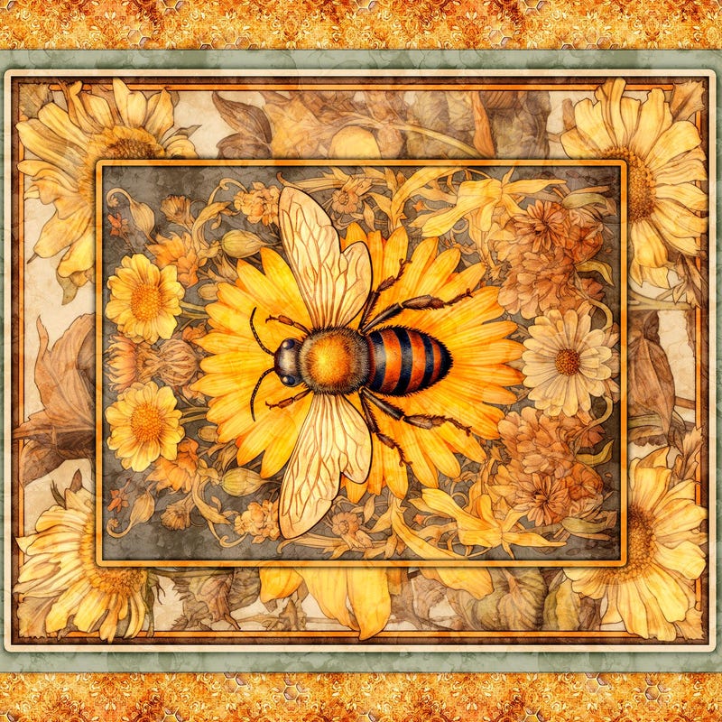 Bee Panel for Quilt - Etsy