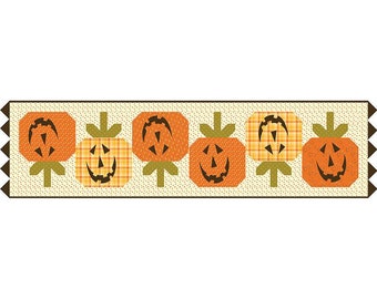 Pumpkins in a Row Quilt Patternpumpkin Quilt Patternpumpkin - Etsy