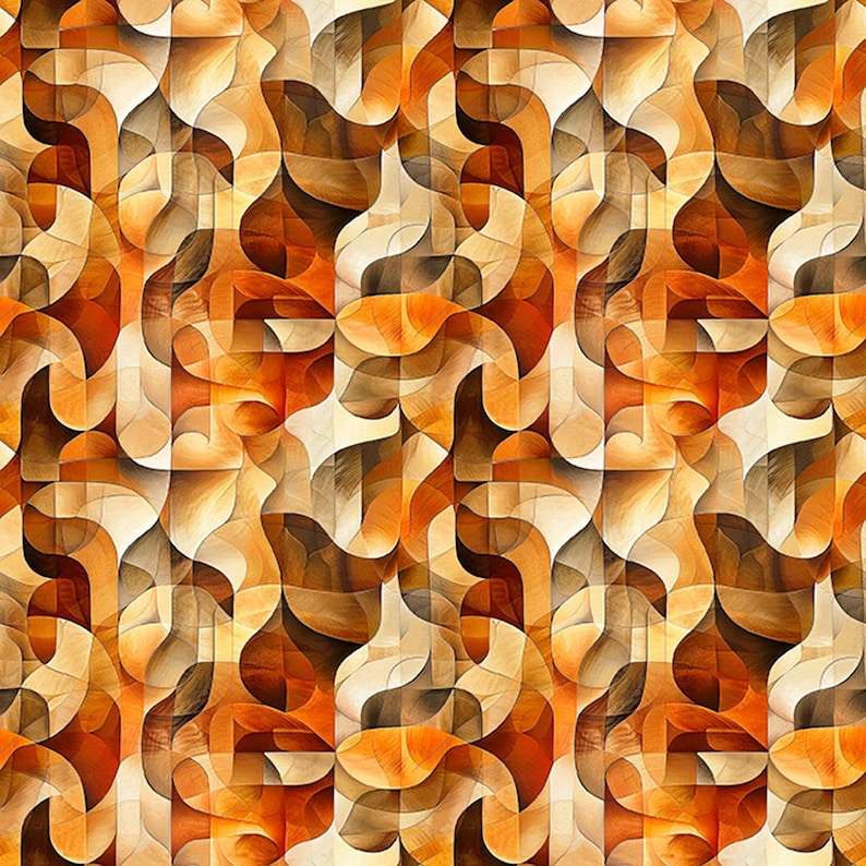 Solstice Kaleidoscope Geo 31231 Orange O- QT Fabrics - Geometric ...