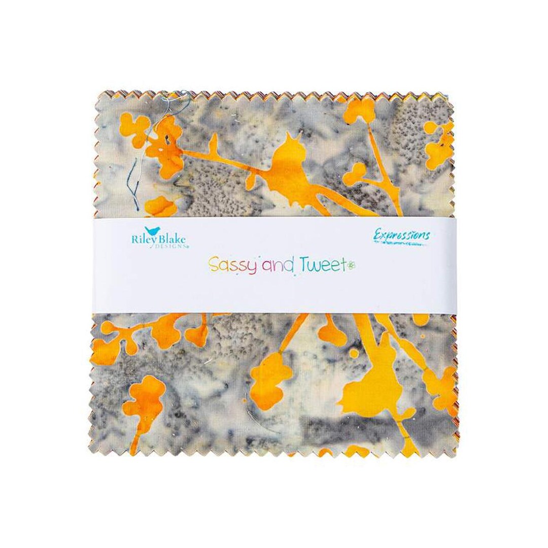 SALE Batiks Expressions Sassy & Tweet Pack 5" Stacker Bundle - Riley ...