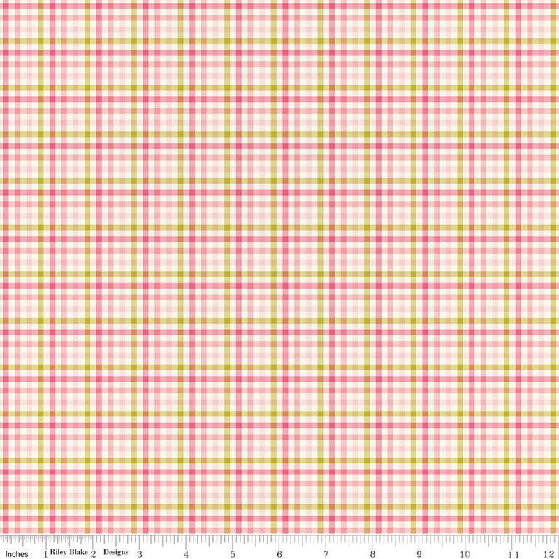 Pink Plaid Fabric - Etsy