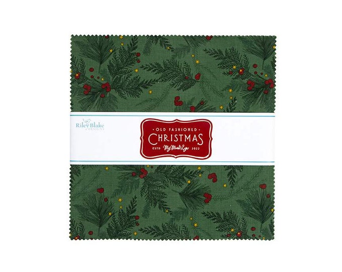 Old Fashioned Christmas Layer Cake 10 Stacker Bundle Riley Blake ...