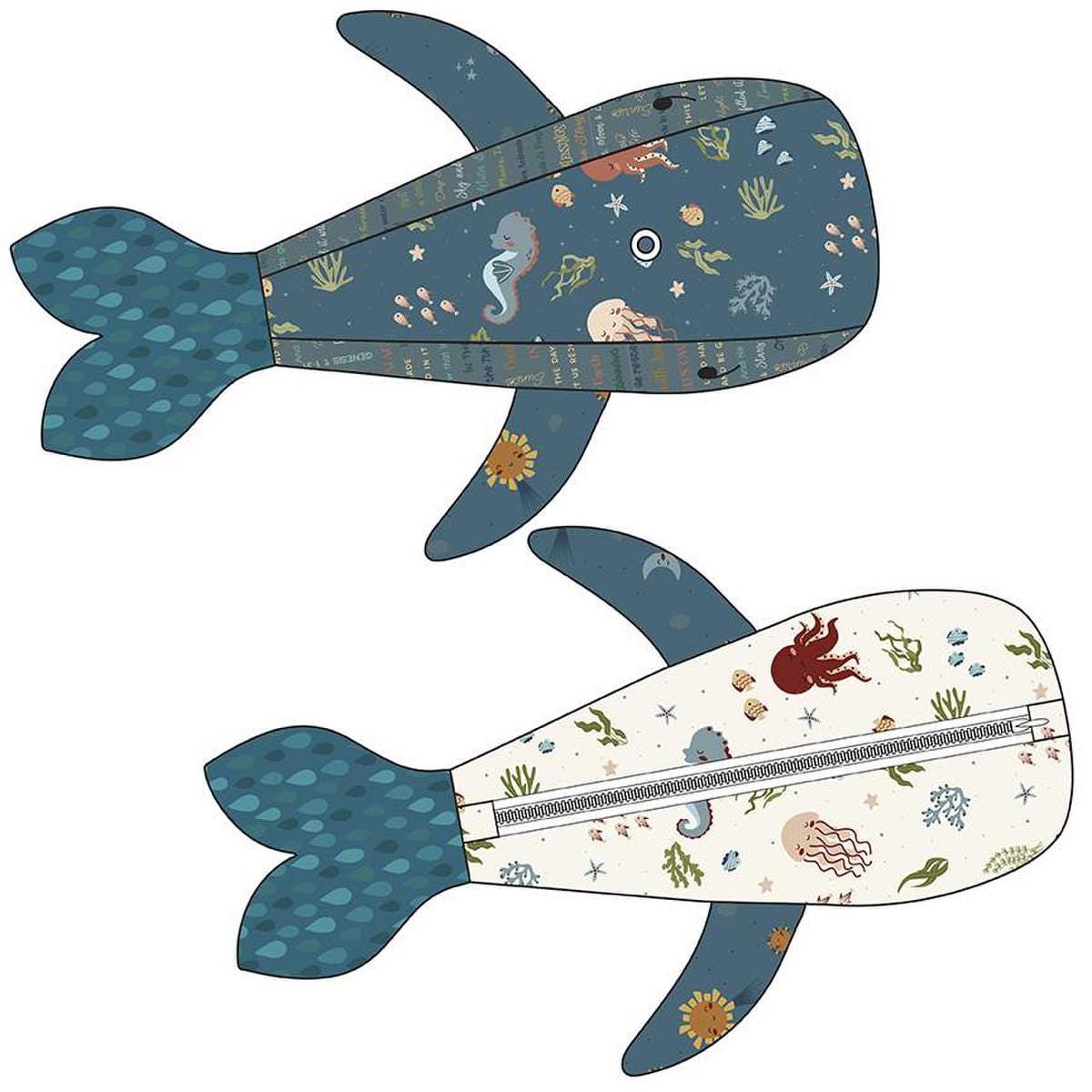 DEAL Whale Zipper Pouch Quilt Pattern P177 - Jennifer Long - Riley ...