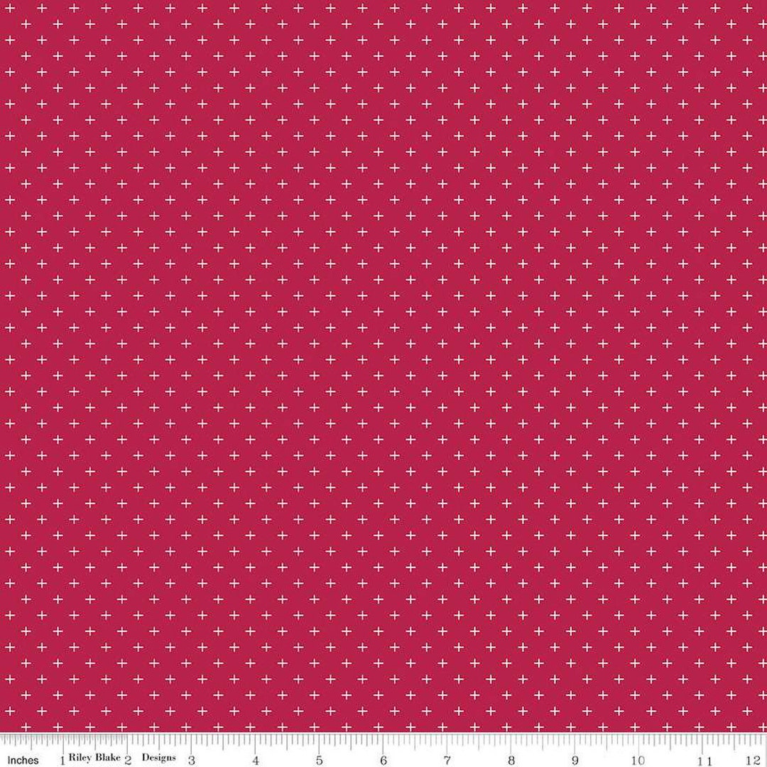 SALE Heirloom Red Criss Cross C14347 Berry by Riley Blake Designs ...