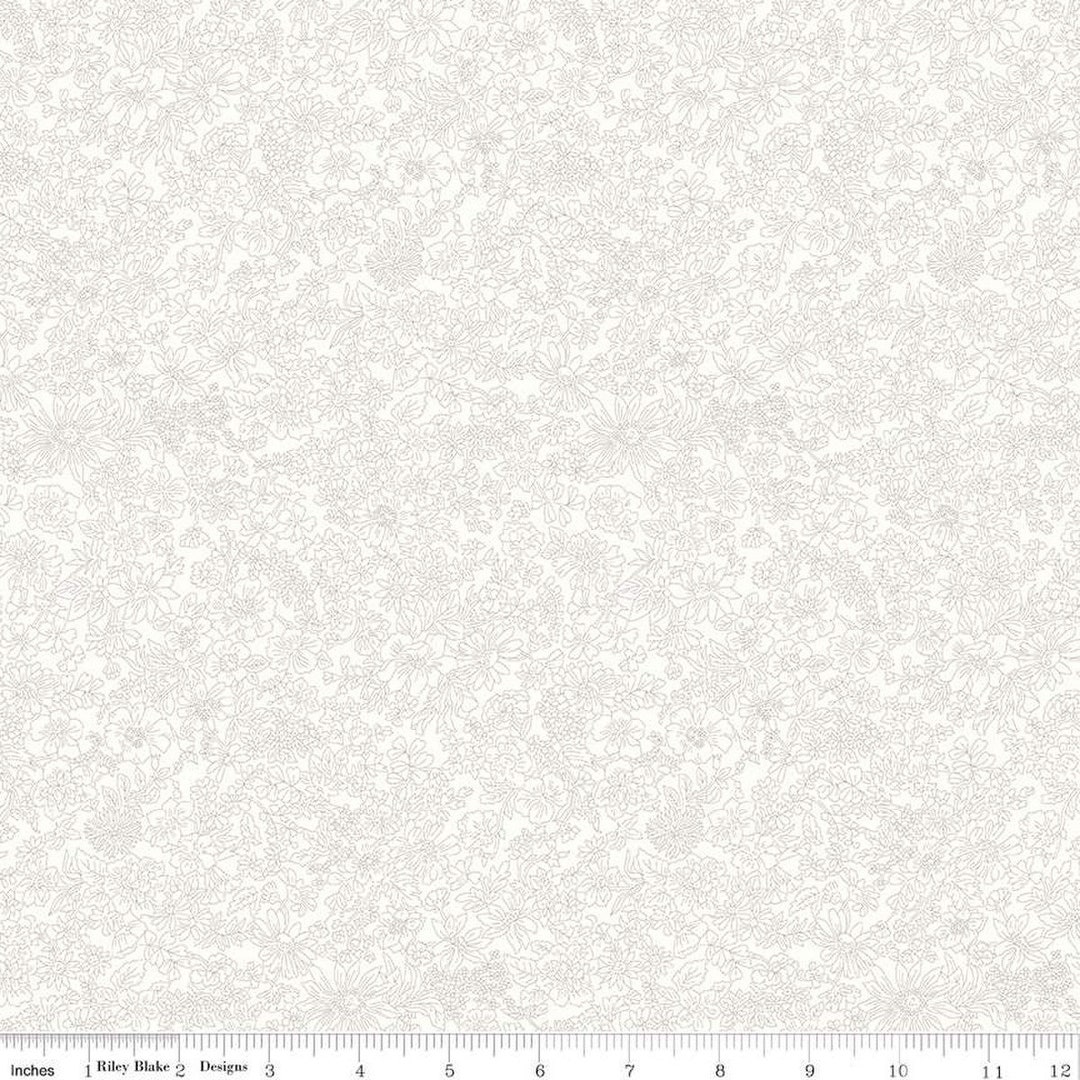 Emily Belle Collection 01666416A Ivory - Riley Blake Designs - Floral ...