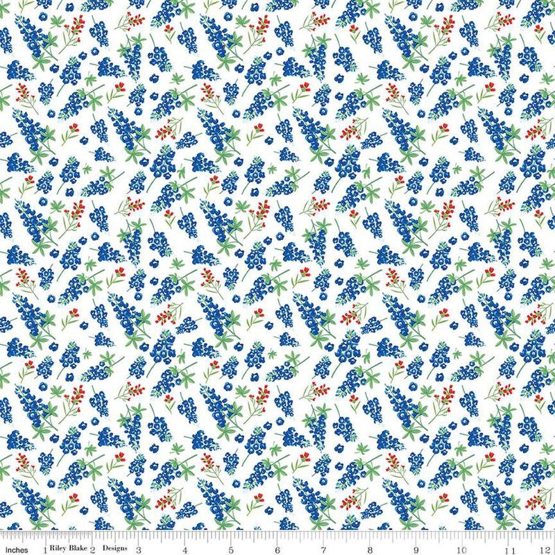 Bluebonnet Fabric - Etsy
