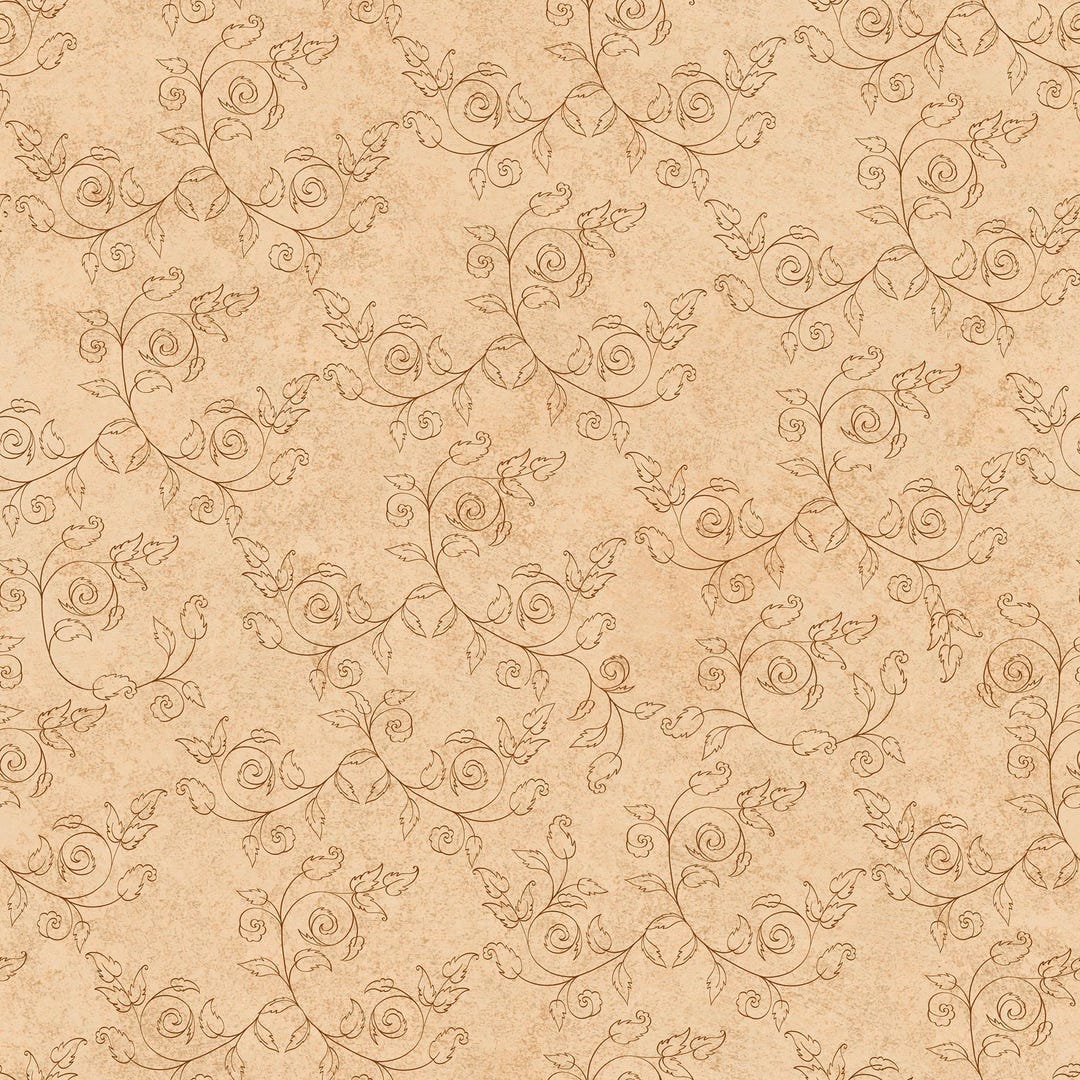 SALE Cornucopia Harvest Delicate Scroll 31030 Tan A - QT Fabrics ...