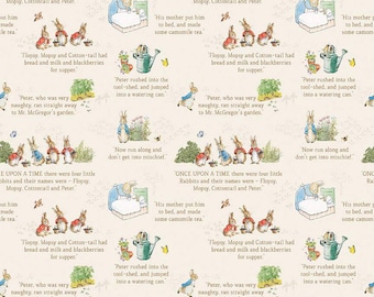 FLANNEL the Tale of Peter Rabbit Main F15316 Blue - Riley Blake Designs ...