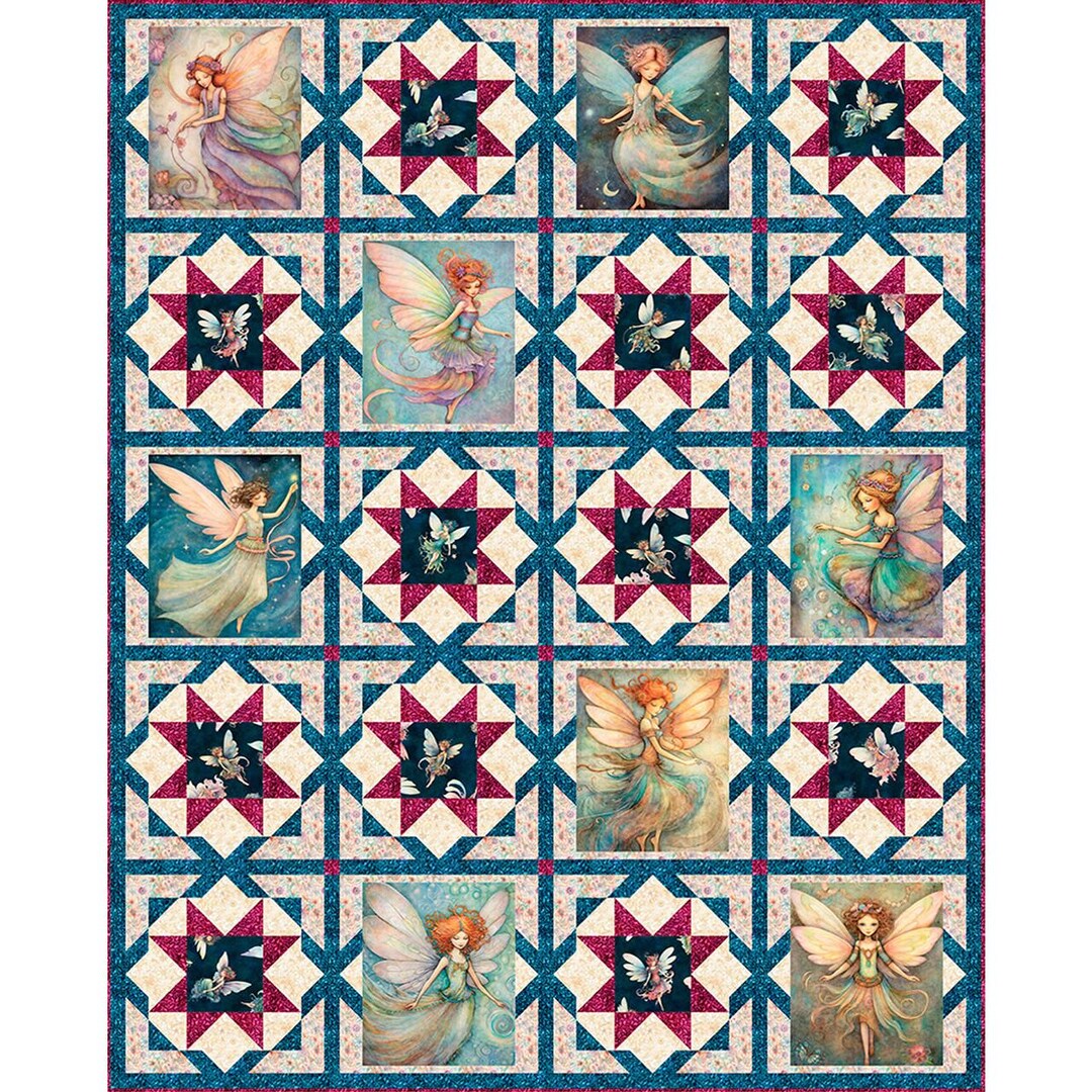 SALE Enchanted Fairy Tales Quilt Kit - QT Fabrics - Pattern Fabric ...