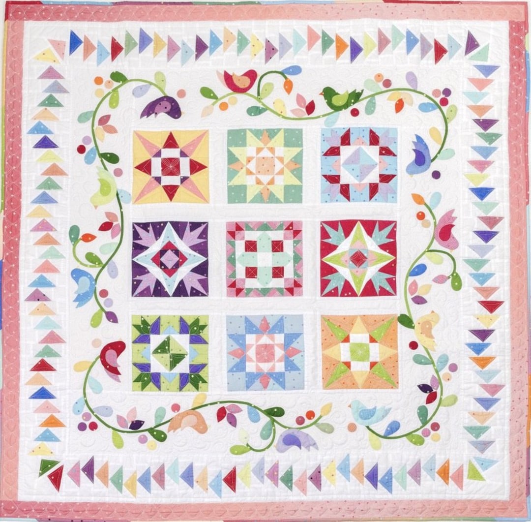 SALE Birds of a Feather Quilt PATTERN P112 by Jill Finley - Riley Blake ...