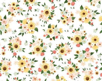 The Old Garden William C14231 Vanilla by Riley Blake Designs - Floral ...