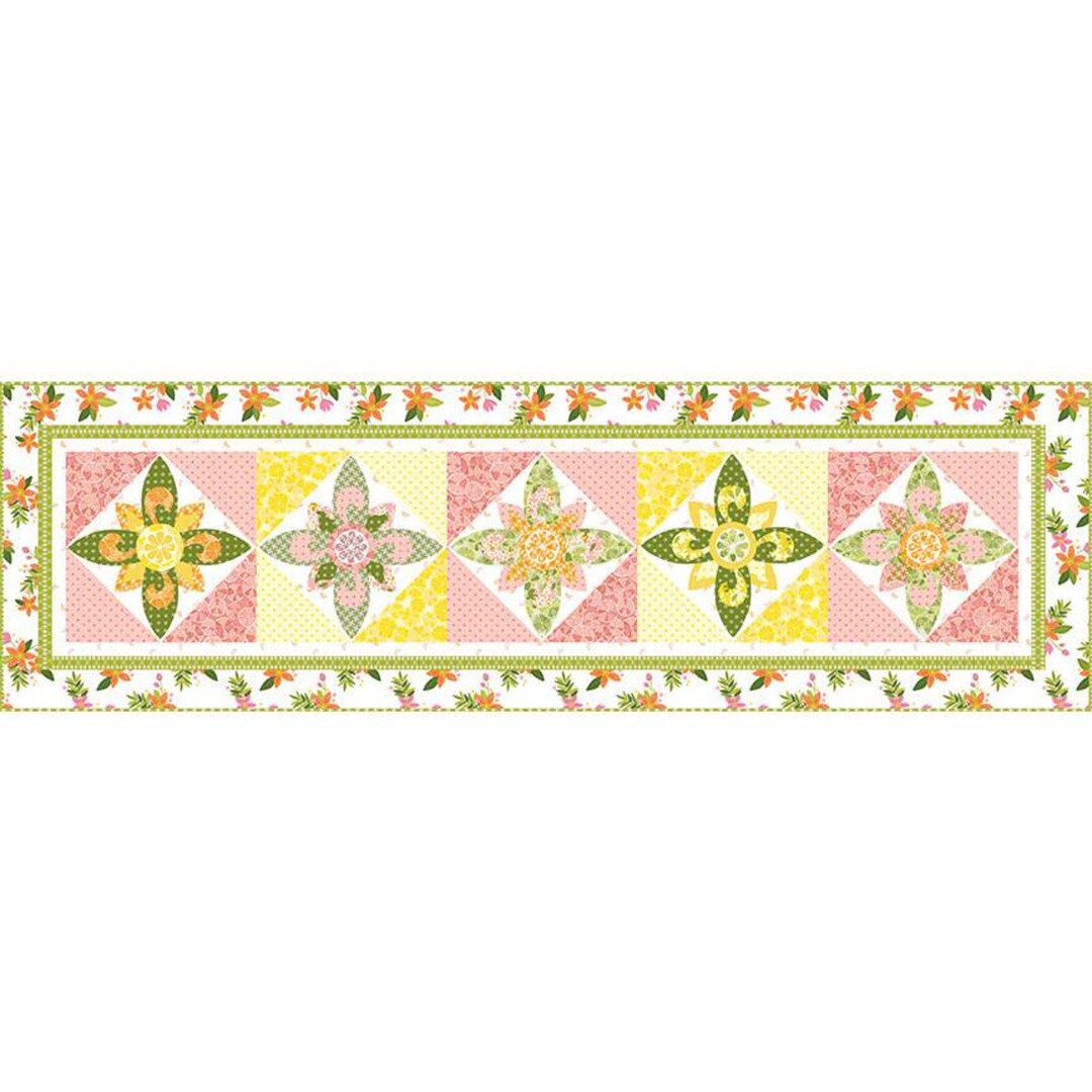 Pink Lemonade Table Runner PATTERN P112 - Jill Finley - Riley Blake ...