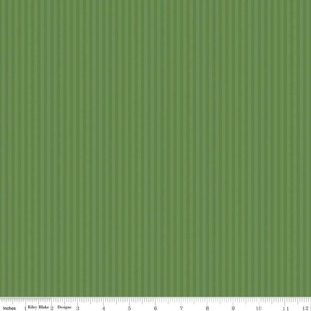 SALE 1/8 Tonal Eighth Inch Stripe C500 Clover - Riley Blake Designs ...