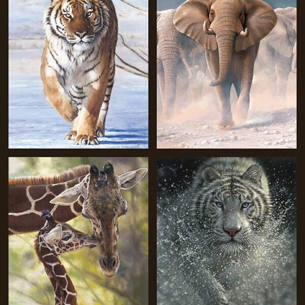 Tiger Fabric Panels - Etsy