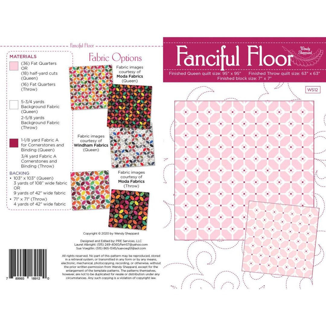 SALE Fanciful Floor Quilt PATTERN P180 - Wendy Sheppard - Riley Blake ...