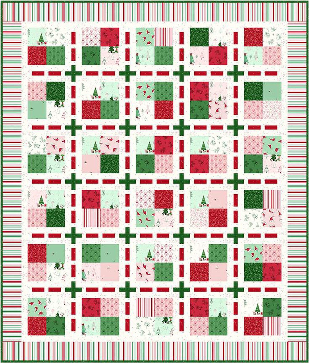 SALE 4-patch Charm Quilt PATTERN P156 by Amanda Niederhauser - Riley ...