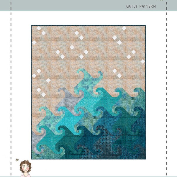 Ocean Wave Quilt Pattern - Etsy