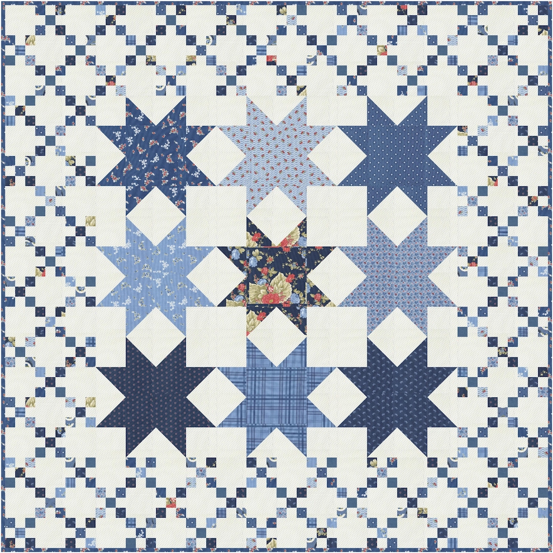 SALE Nantucket Quilt Pattern MS-1302 by Minick & Simpson - Moda Fabrics ...