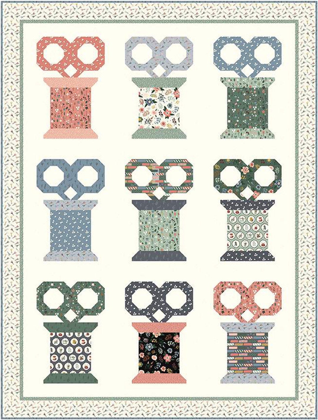SALE Scissors and Spools Quilt PATTERN P180 by Wendy Sheppard - Riley Blake Designs ...