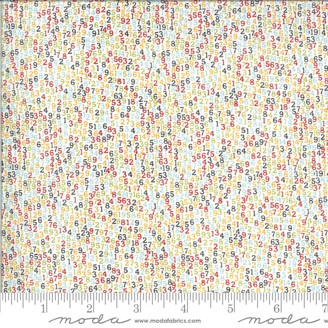 SALE Animal Crackers Numbers 5809 Vanilla Multi Moda Fabrics Children's ...
