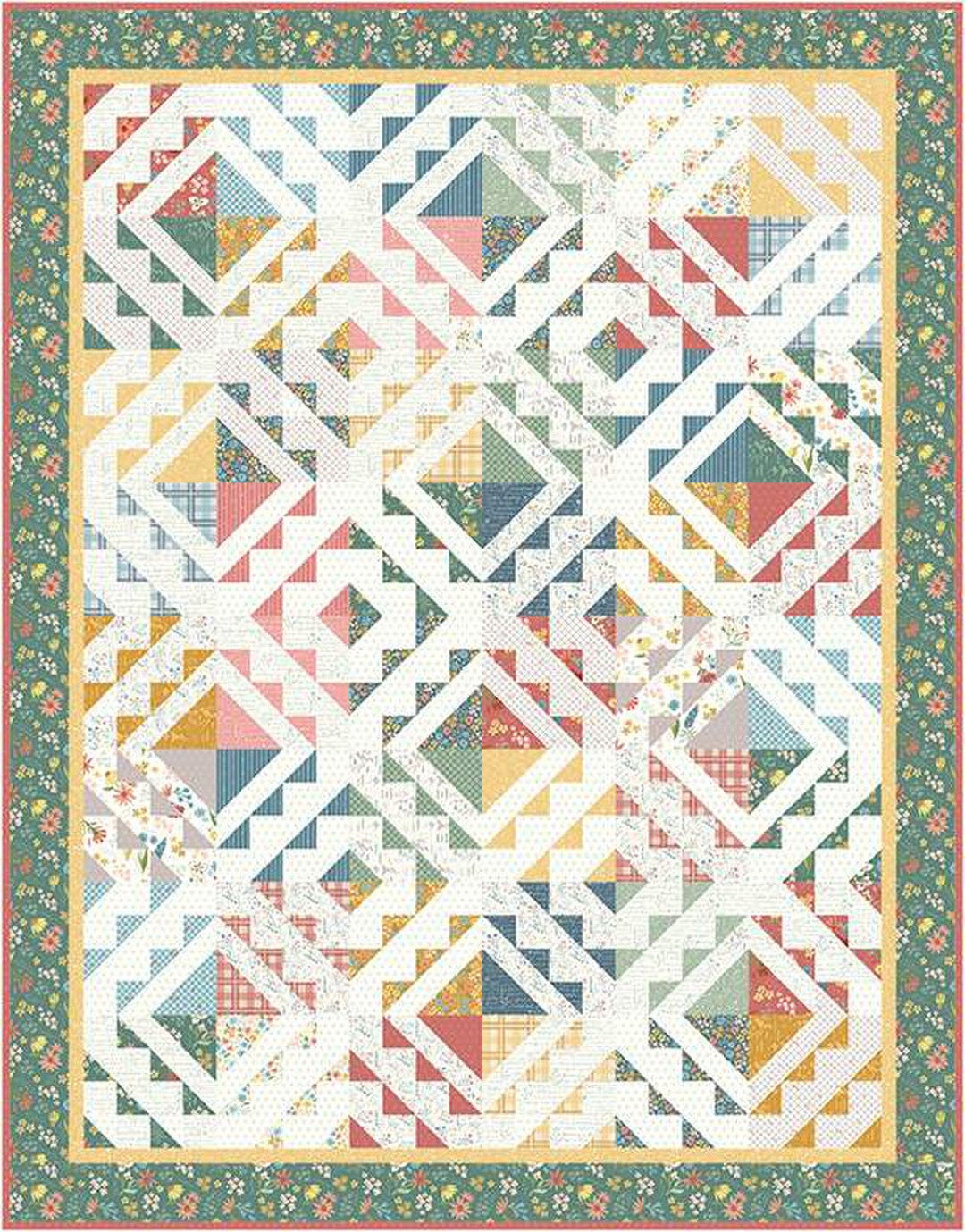 Cascade Falls Quilt PATTERN P123 by Amy Smart - Riley Blake Designs ...