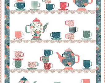 Tea Party Boxed Quilt Kit by Beverly Mccullough for Riley Blake Designs ...