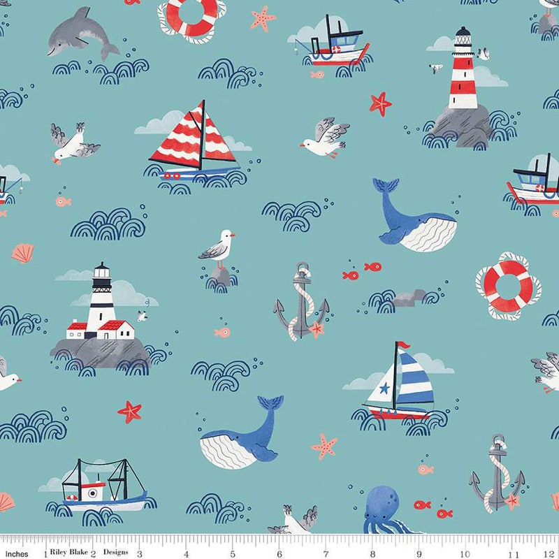 Nautical Fabric - Etsy