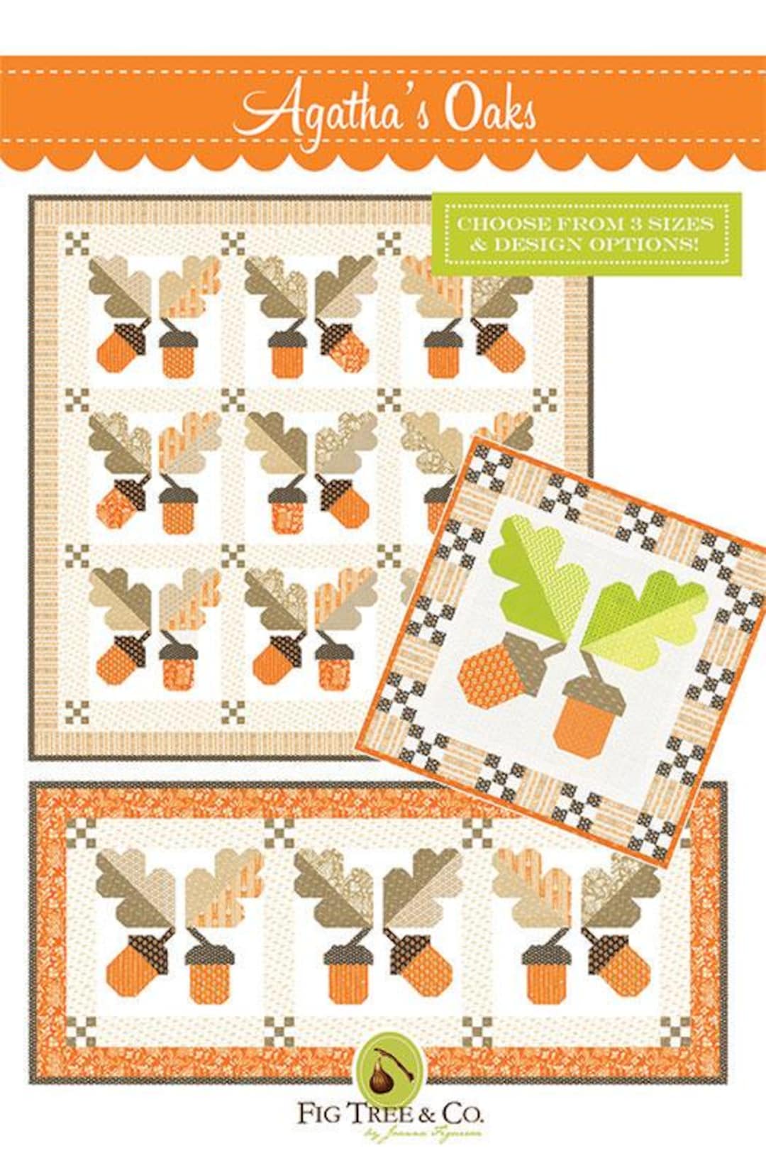 SALE Agatha's Oaks Quilt Pattern FT-2050 - Fig Tree Quilts - Moda ...