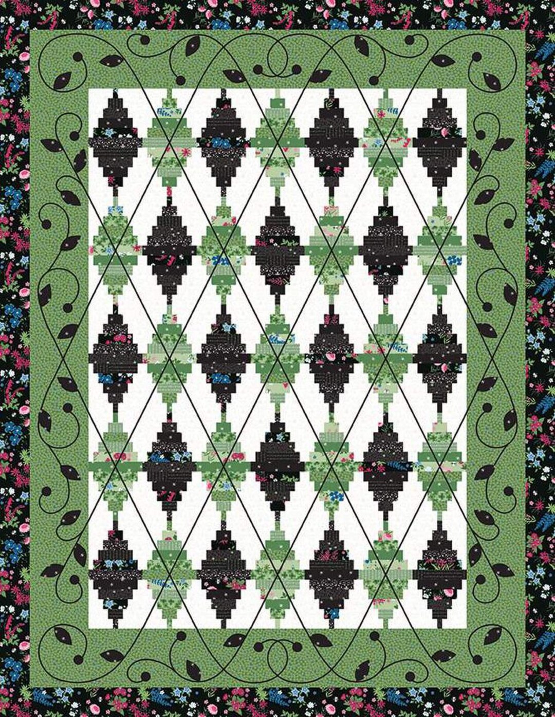 SALE Argyle Avenue Quilt PATTERN P112 - Jillily Studio - Riley Blake ...