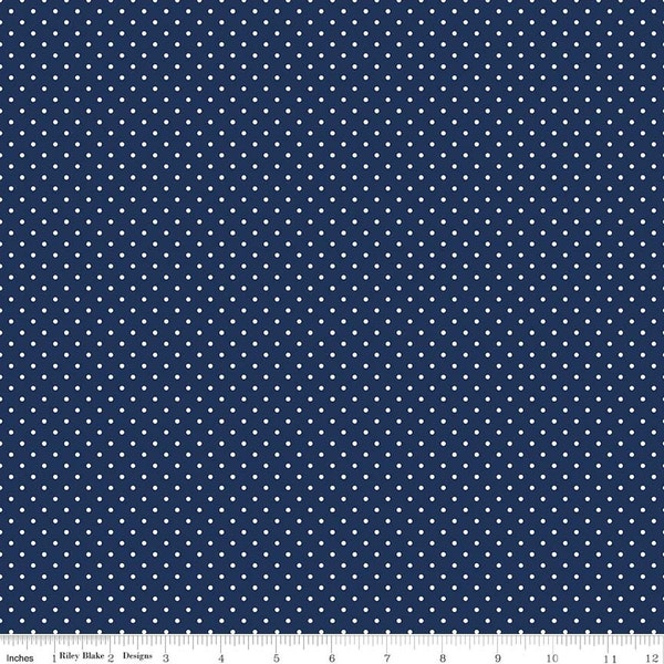 Navy Blue Polka Dot - Etsy