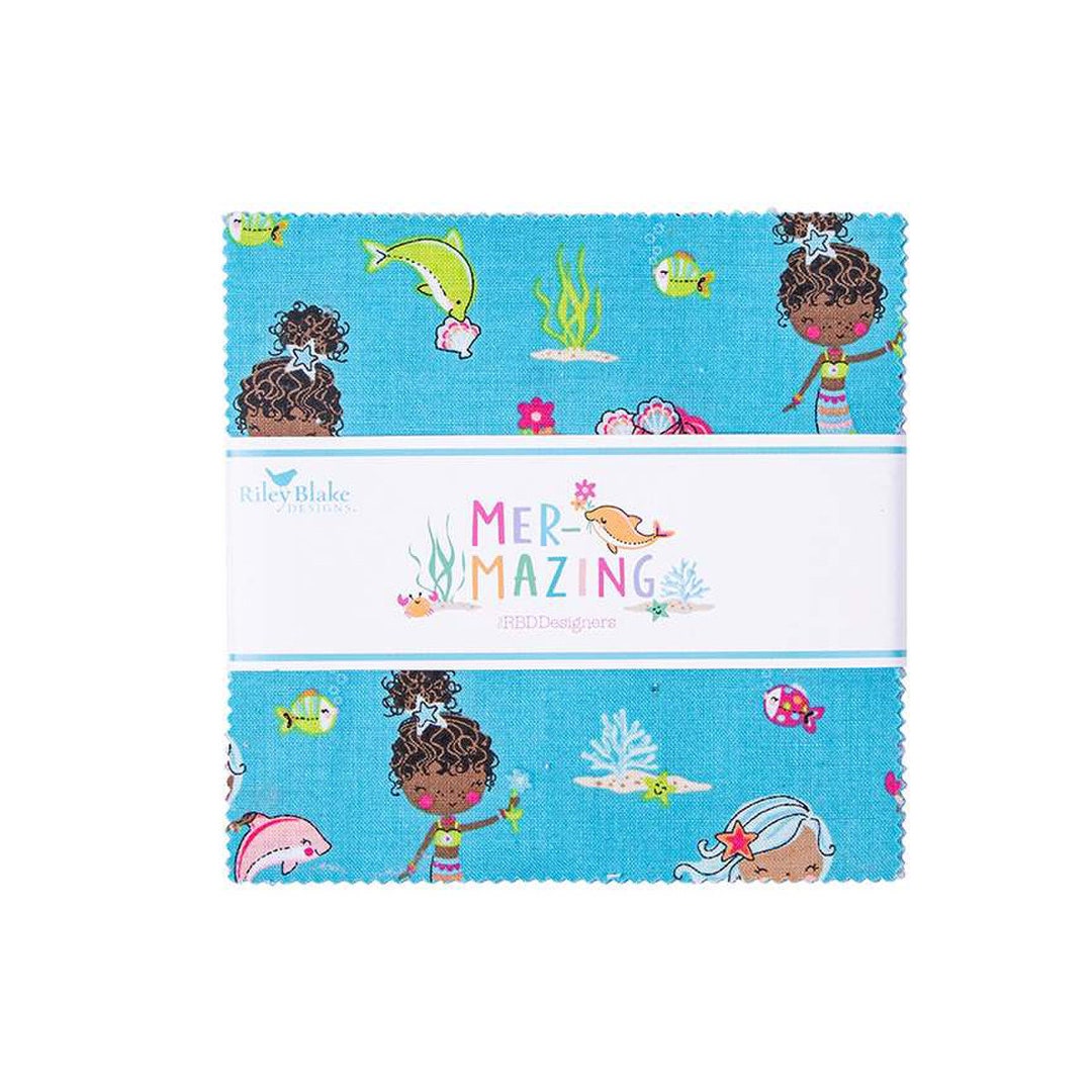 Mer-mazing Charm Pack 5" Stacker Bundle - Riley Blake Designs - 42 ...