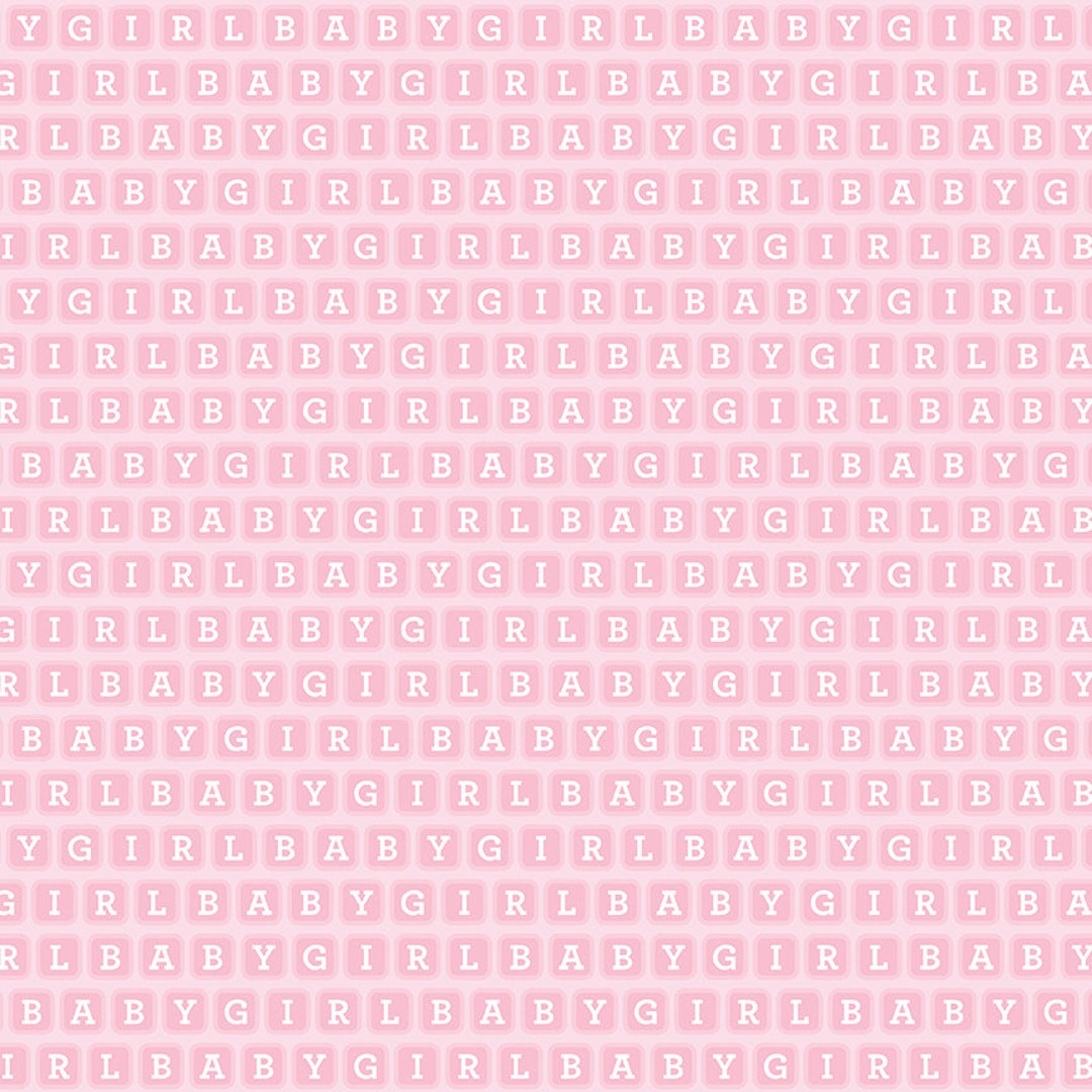 SALE FLANNEL Baby Girl Blocks F13334 Pink Riley Blake Designs Children ...