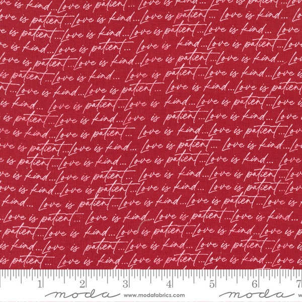 Red Script Fabric - Etsy