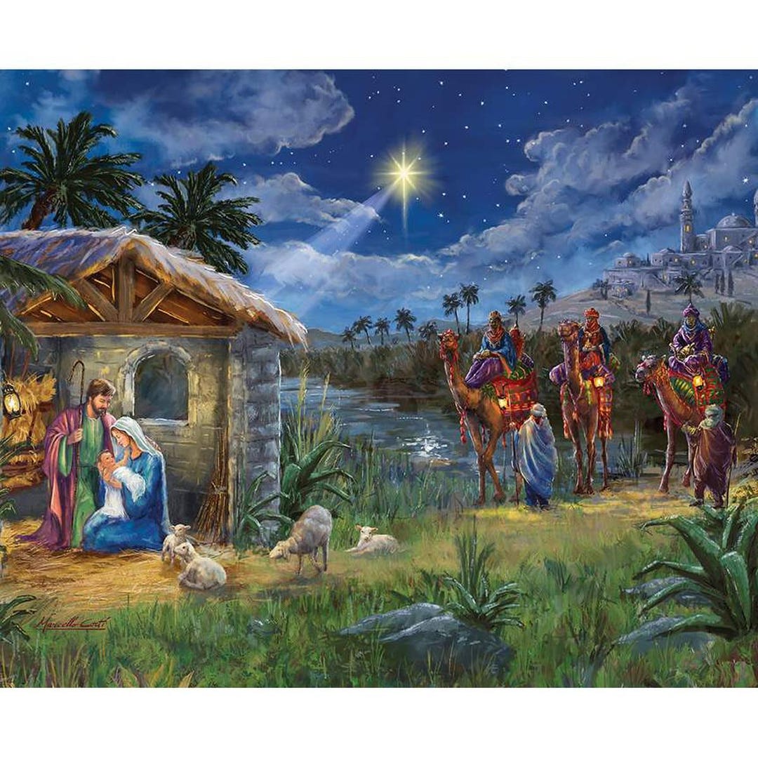 DEAL Christmas Wishes Nativity Panel PD15043 - Riley Blake Designs ...