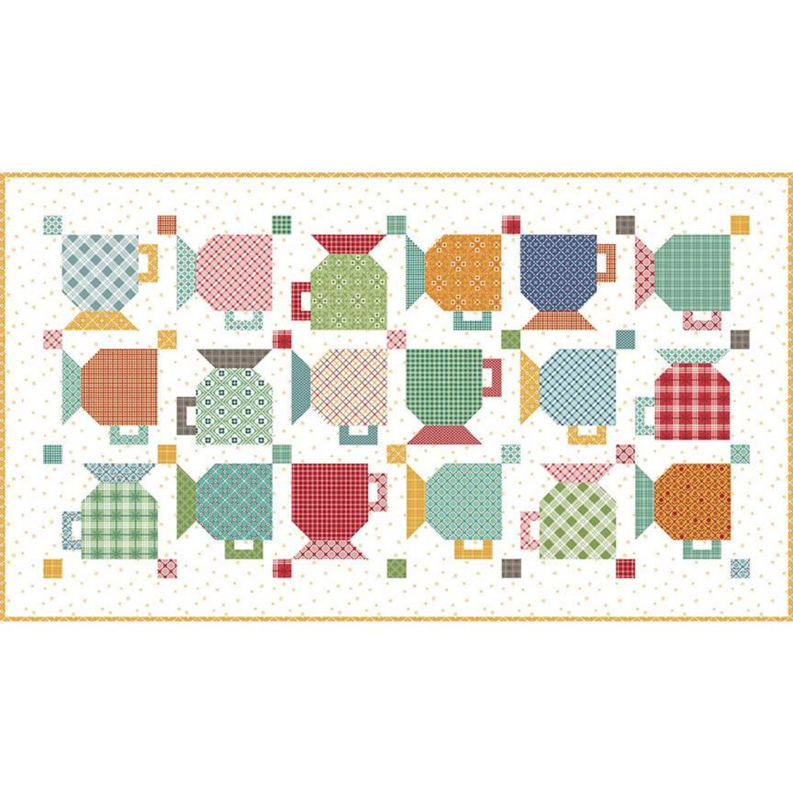 SALE Good Morning Mug Table Runner PATTERN P120 - Lori Holt - Riley ...