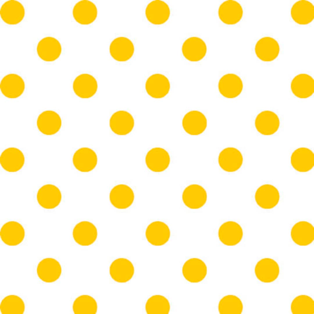 Dots and Stripes and More Brights Medium Dot 28893 S Yellow on White QT ...
