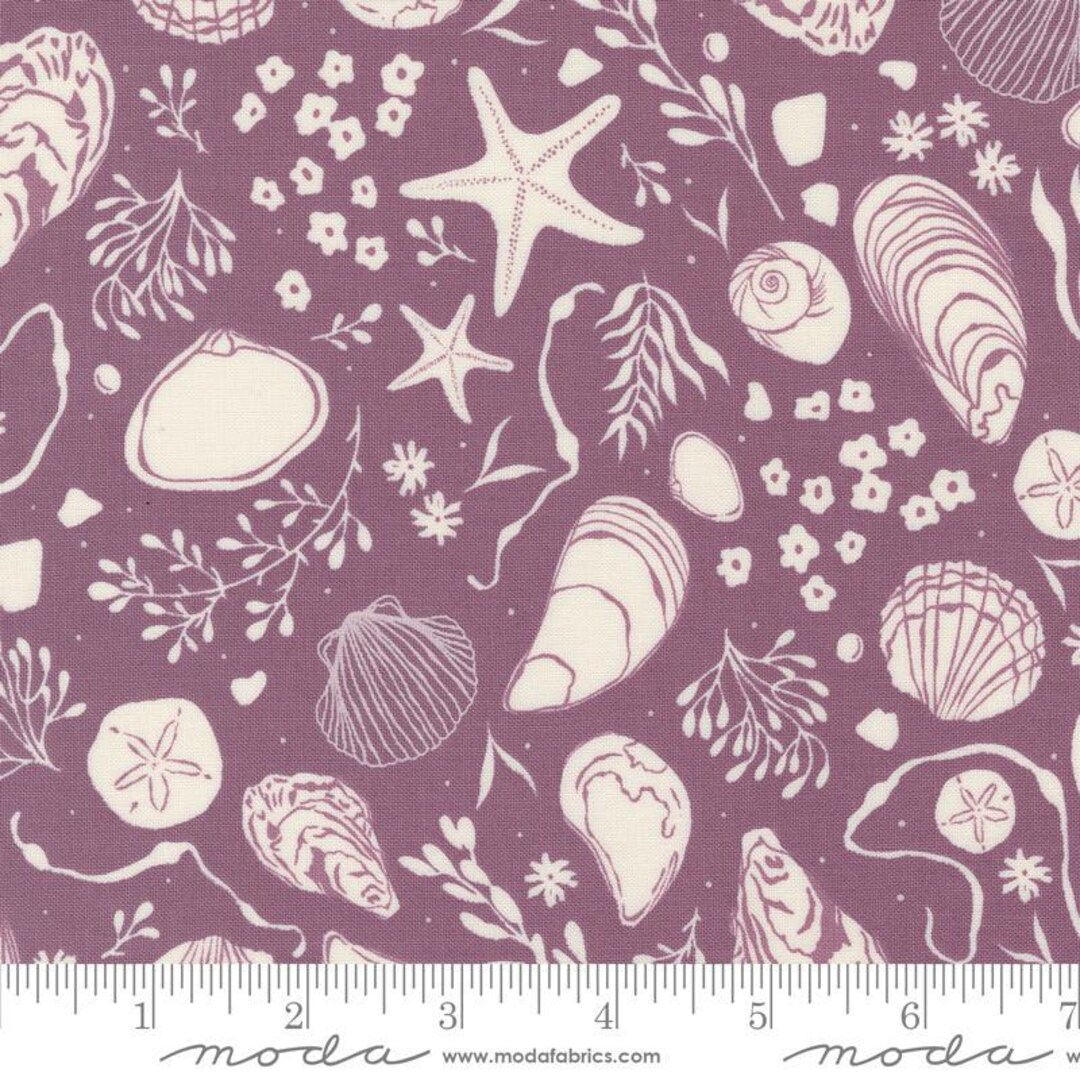 Seaglass Summer Tide Pool 43183 Beach Plum - Moda Fabrics - Novelty ...