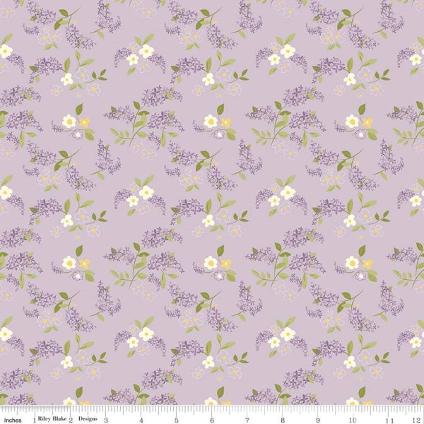 Lilac Floral Fabric - Etsy