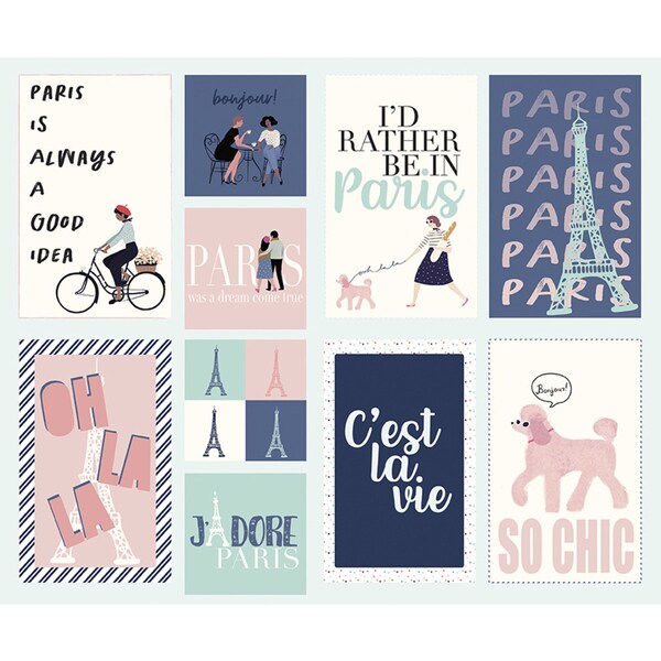 Paris Quilt Panel - Etsy