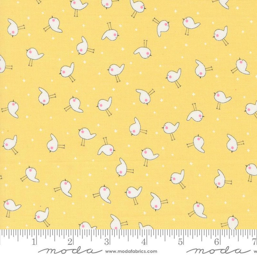 SALE Shine Birdie 55674 Sun - Moda Fabrics - Novelty Small Birds ...