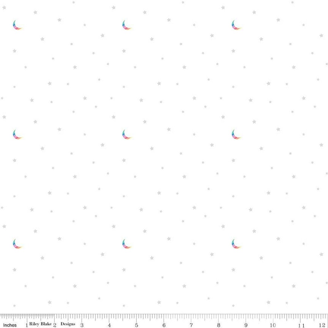 SALE Hush Hush 3 Starlight C14066 by Riley Blake Designs Stars Rainbow ...