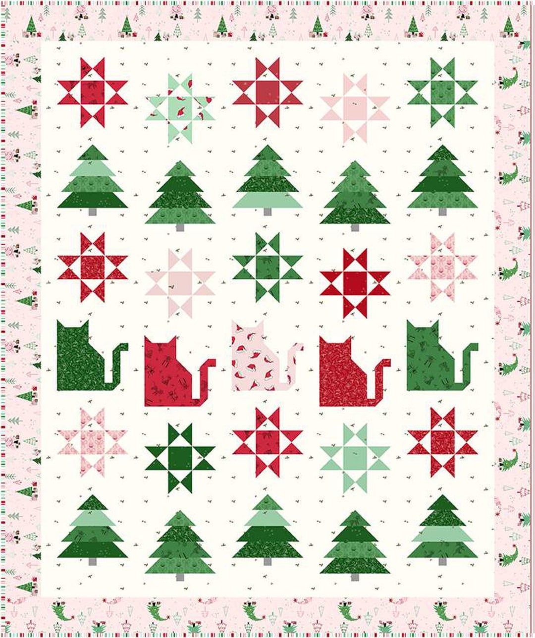 SALE Scaredy Cat Christmas Quilt PATTERN P156 - Amanda Niederhauser ...